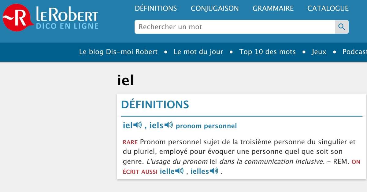 De quoi « iel » est-il le pronom