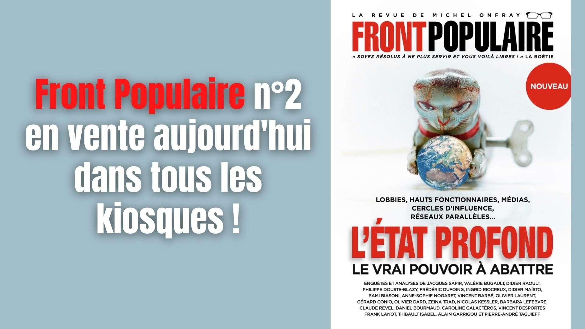 La revue Front populaire aujourd’hui en kiosque (et en ligne)!